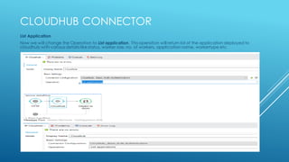 CloudHub Connector With Mulesoft | PPT