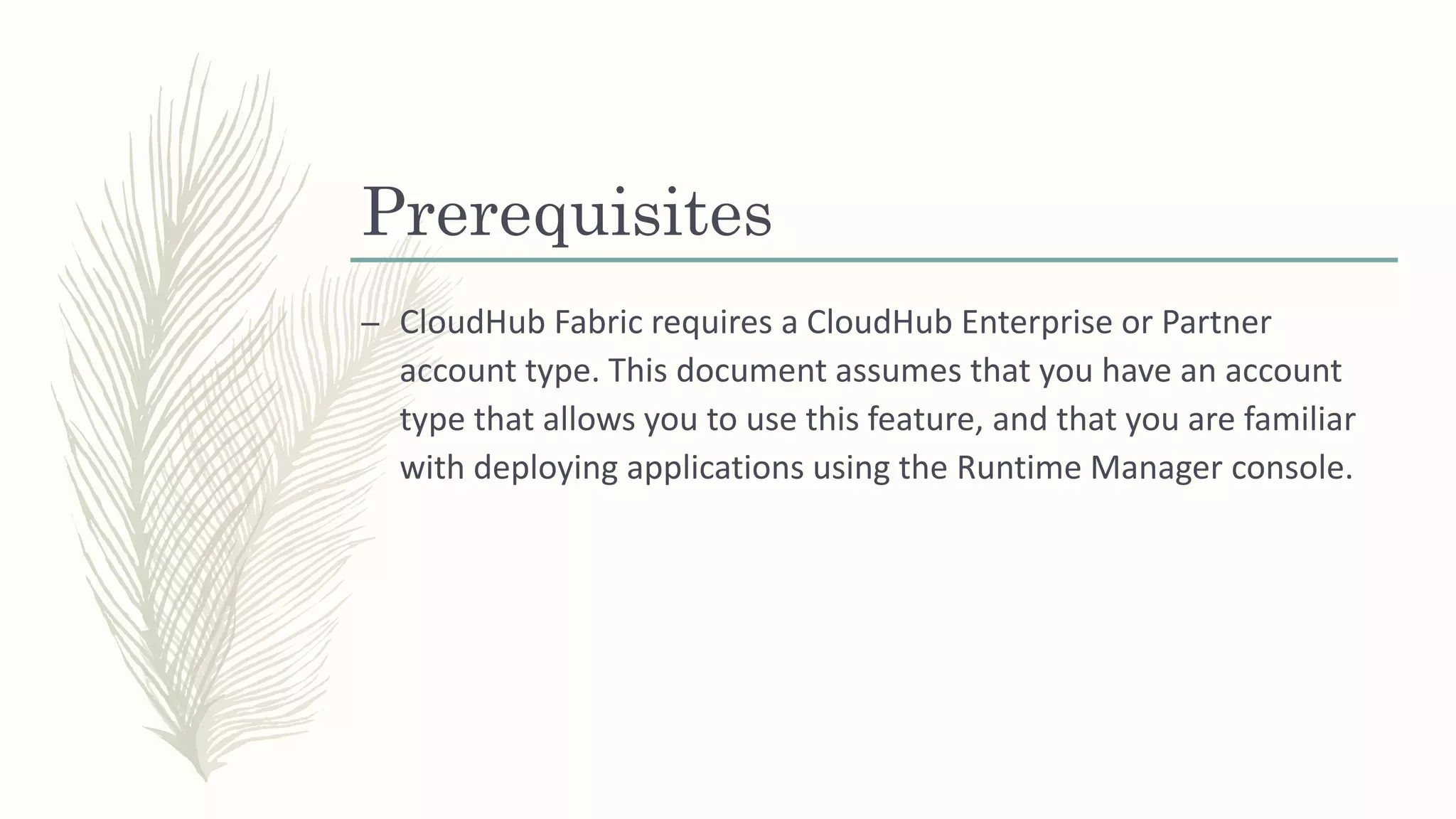 Cloudhub fabric | PPT