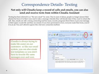Cloudia Assistant Presentation | PPSX