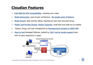 Cloudian at cassandra conference in tokyo | PDF