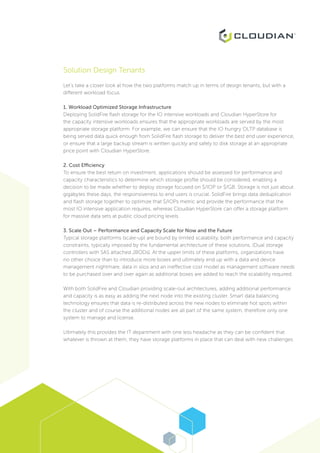 Workload Centric Scale-Out Storage for Next Generation Datacenter | PDF