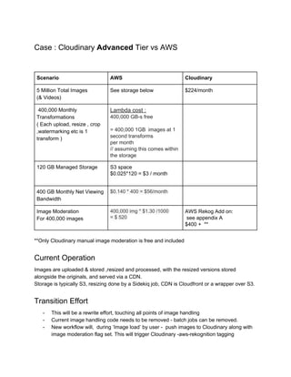 Cloudinary evaluation | PDF