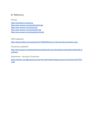 Cloudinary evaluation | PDF