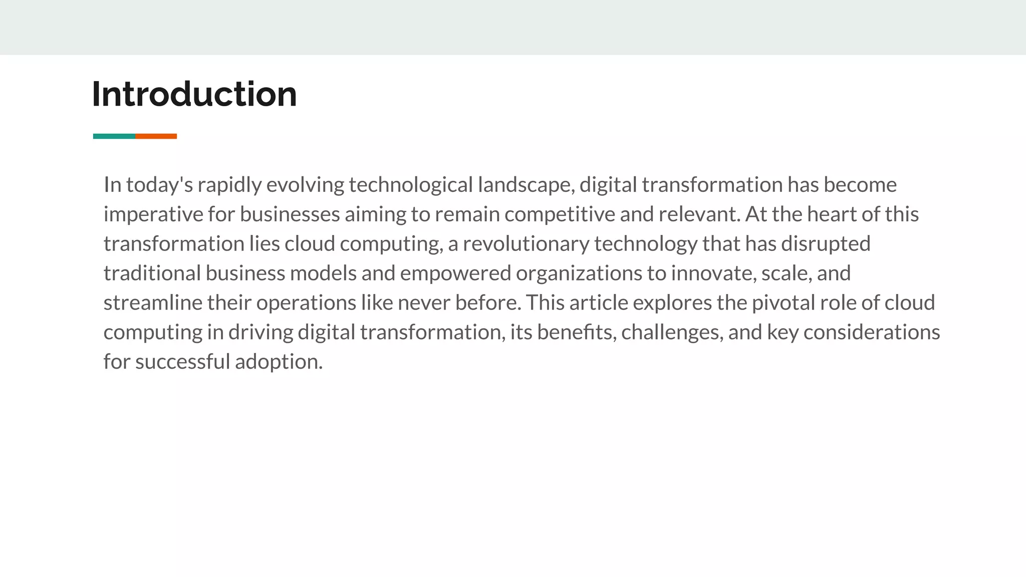 Leveraging Cloud Computing for Seamless Digital Transformation | PDF | Cloud Computing | Internet