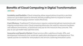 Leveraging Cloud Computing for Seamless Digital Transformation | PDF