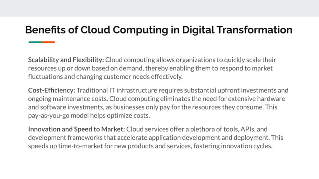 Leveraging Cloud Computing for Seamless Digital Transformation | PDF | Cloud Computing | Internet
