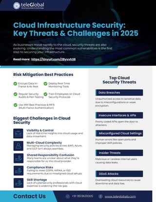 Cloud Infrastructure Security Threats and Challenges in 2025 | PDF