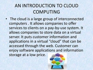 Clouding computing | PPTX | Cloud Computing | Internet