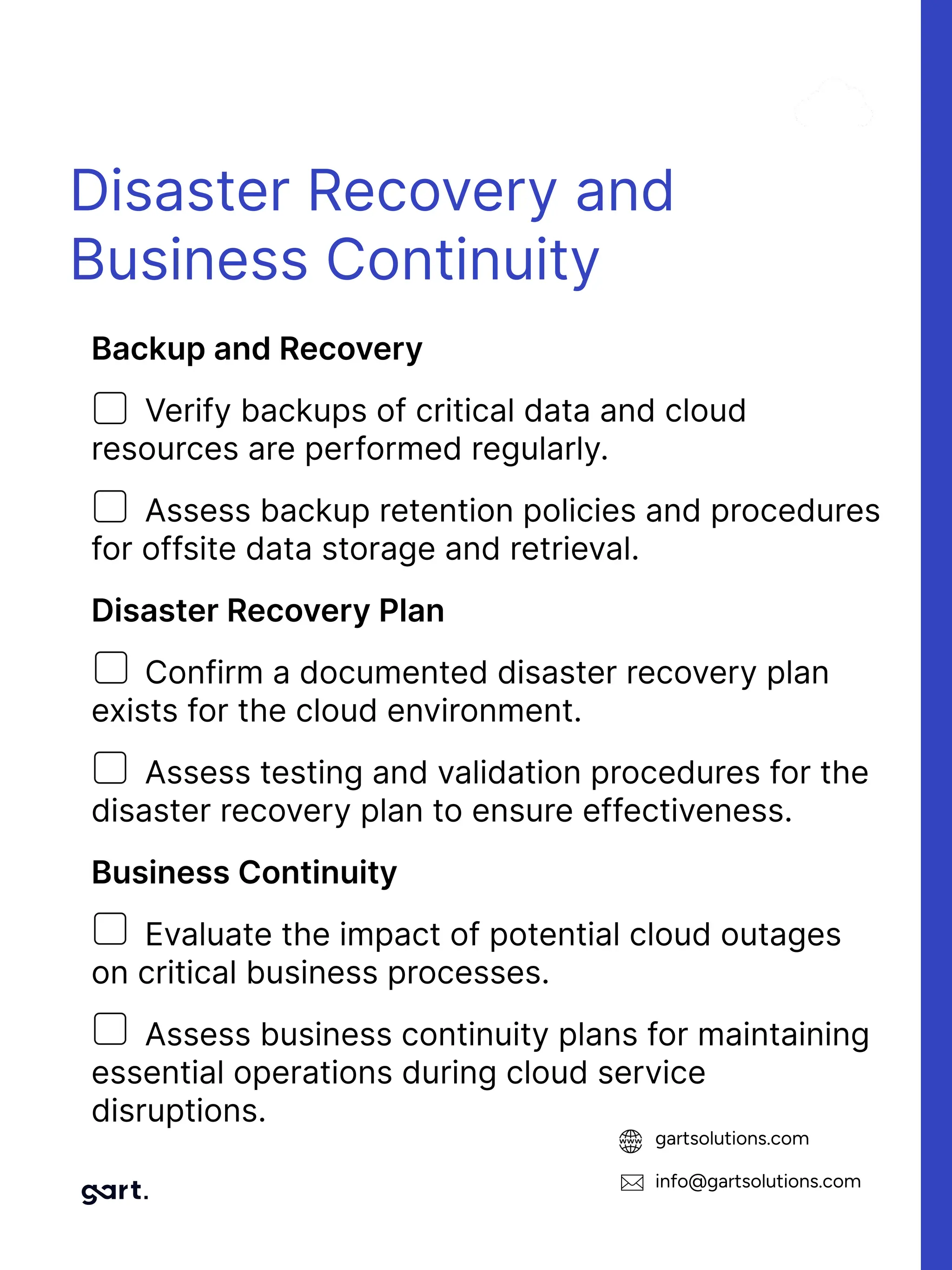 Cloud IT Infrastructure Audit by Gart Solutions | PDF