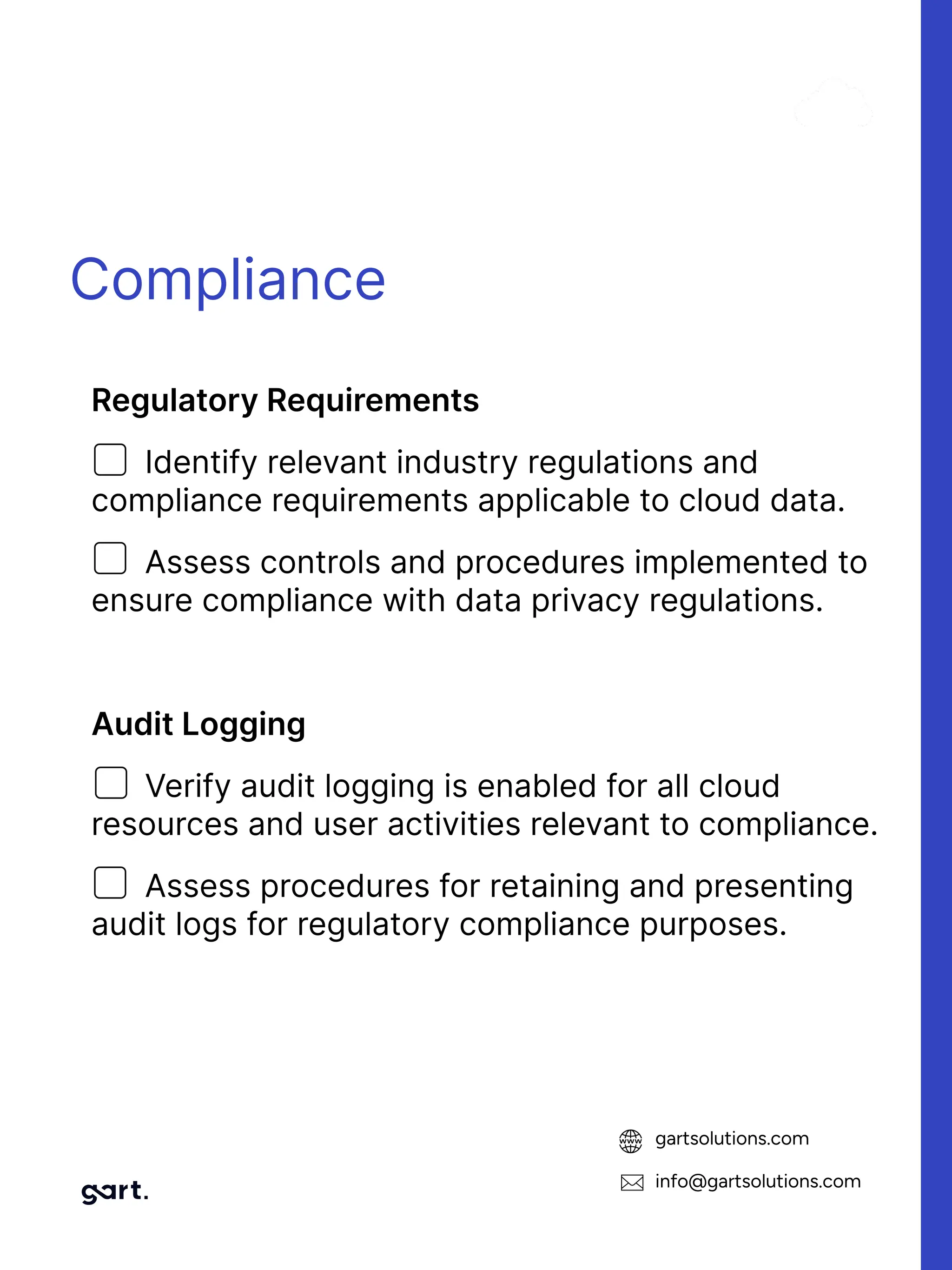 Cloud IT Infrastructure Audit by Gart Solutions | PDF