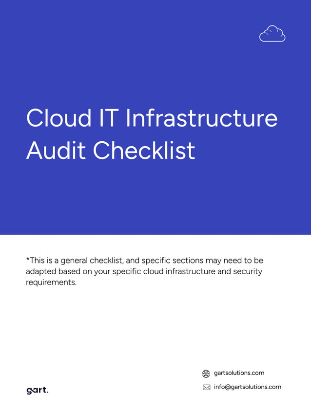 Cloud IT Infrastructure Audit by Gart Solutions | PDF