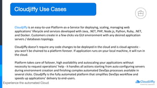 Cloudjiffy vs Amazon Elastic Beanstalk | PPT