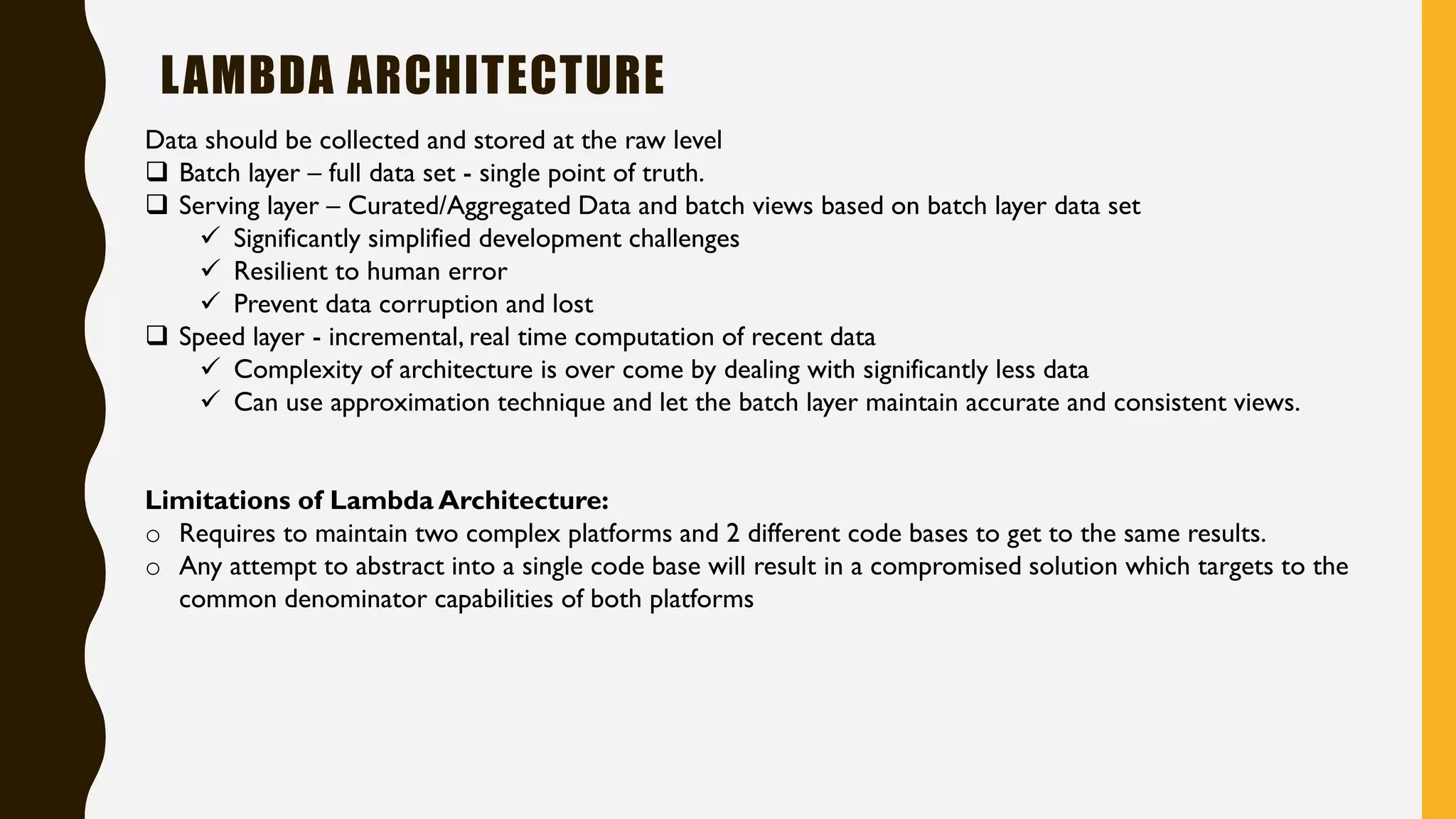 Cloud Lambda Architecture Patterns | PPT