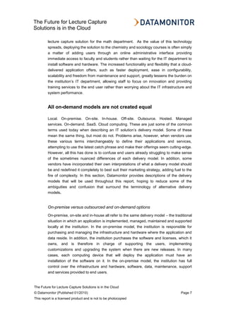 Cloud Lecture Capture[1] | PDF