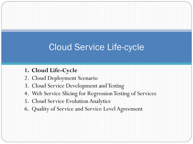 Cloud Service Life-cycle Management | PDF | Cloud Computing | Internet