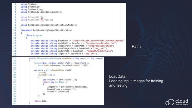 Cloud Lunch and Learn ML.NET MACHINE LEARNING (AND DEEP LEARNING) FOR THE CSharp DEVELOPER.pptx