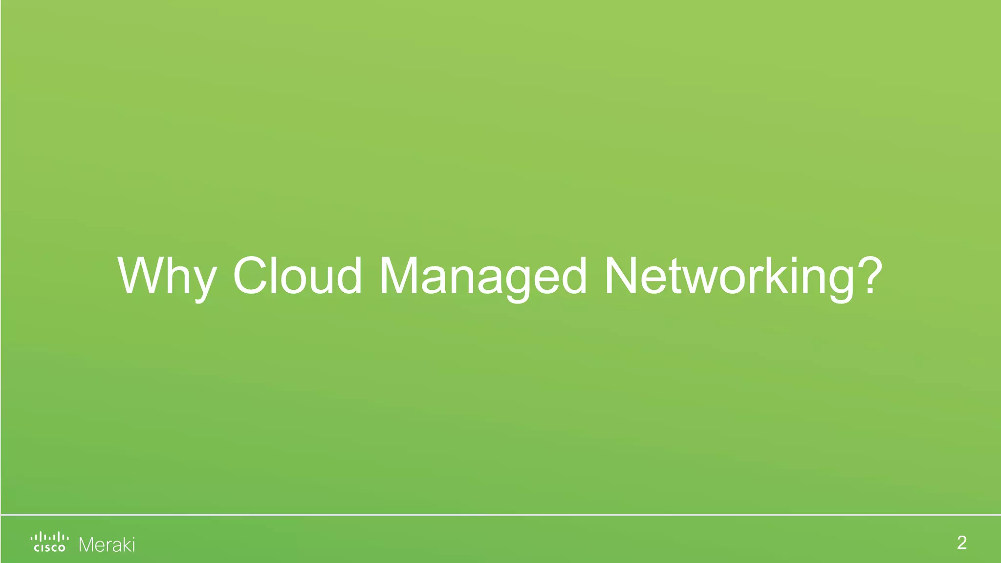 Cloud managed networking | PPT