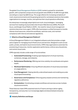 The Future of IT: Exploring Cloud Management Platforms | PDF