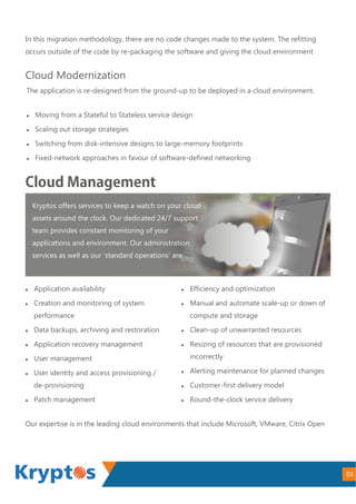 Cloud Management Services - Kryptos Technologies | PDF