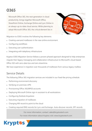 Cloud Management Services - Kryptos Technologies | PDF