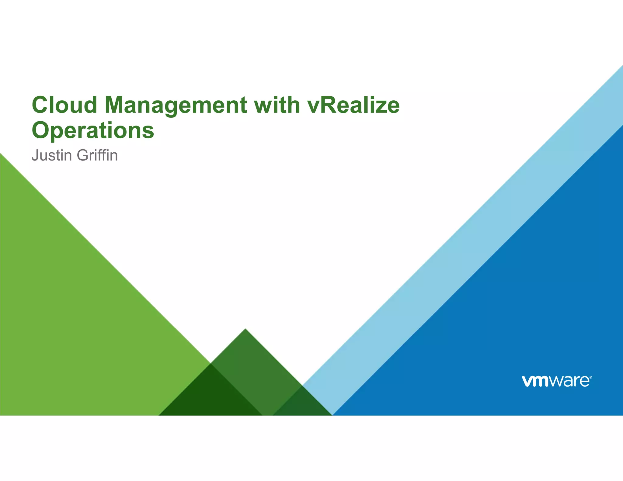 Cloud Management with vRealize Operations | PDF | Cloud Computing | Internet