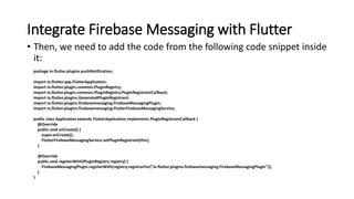 Cloud Messaging Flutter | PPT