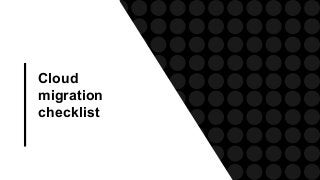 Cloud migration checklist.pdf | Free Download