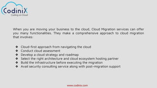 Advantages of partnering with a cloud migration consulting service | PPTX | Cloud Computing ...