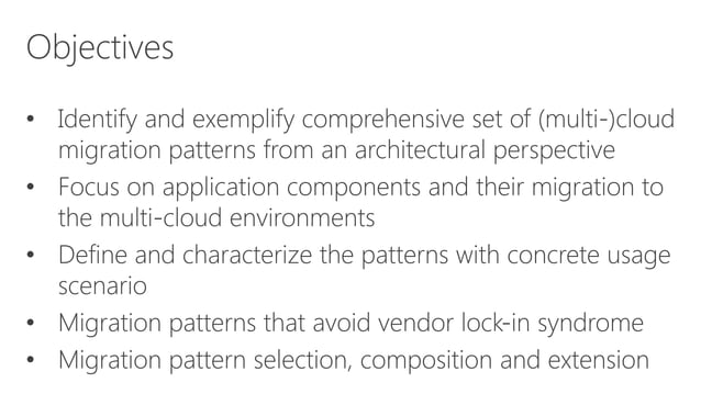 Cloud Migration Patterns: A Multi-Cloud Architectural Perspective | PDF | Cloud Computing | Internet