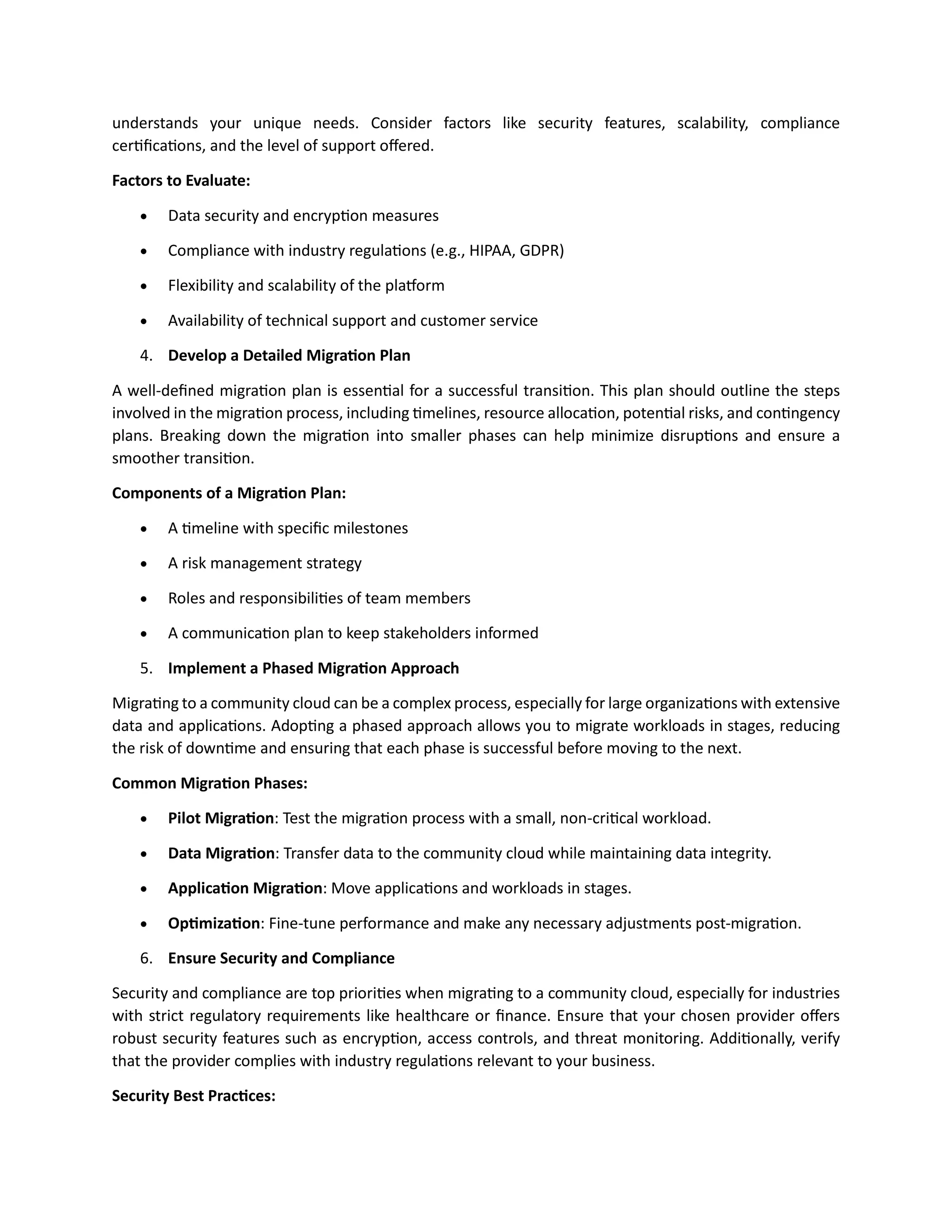 Cloud Migration Strategies Transitioning To A Community Cloud Pdf
