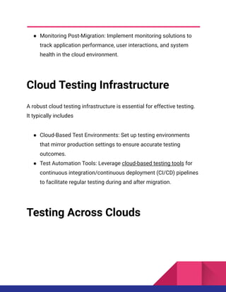 Cloud Migration Testing: Ensuring a Seamless Transition | PDF