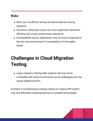 Cloud Migration Testing: Ensuring a Seamless Transition | PDF