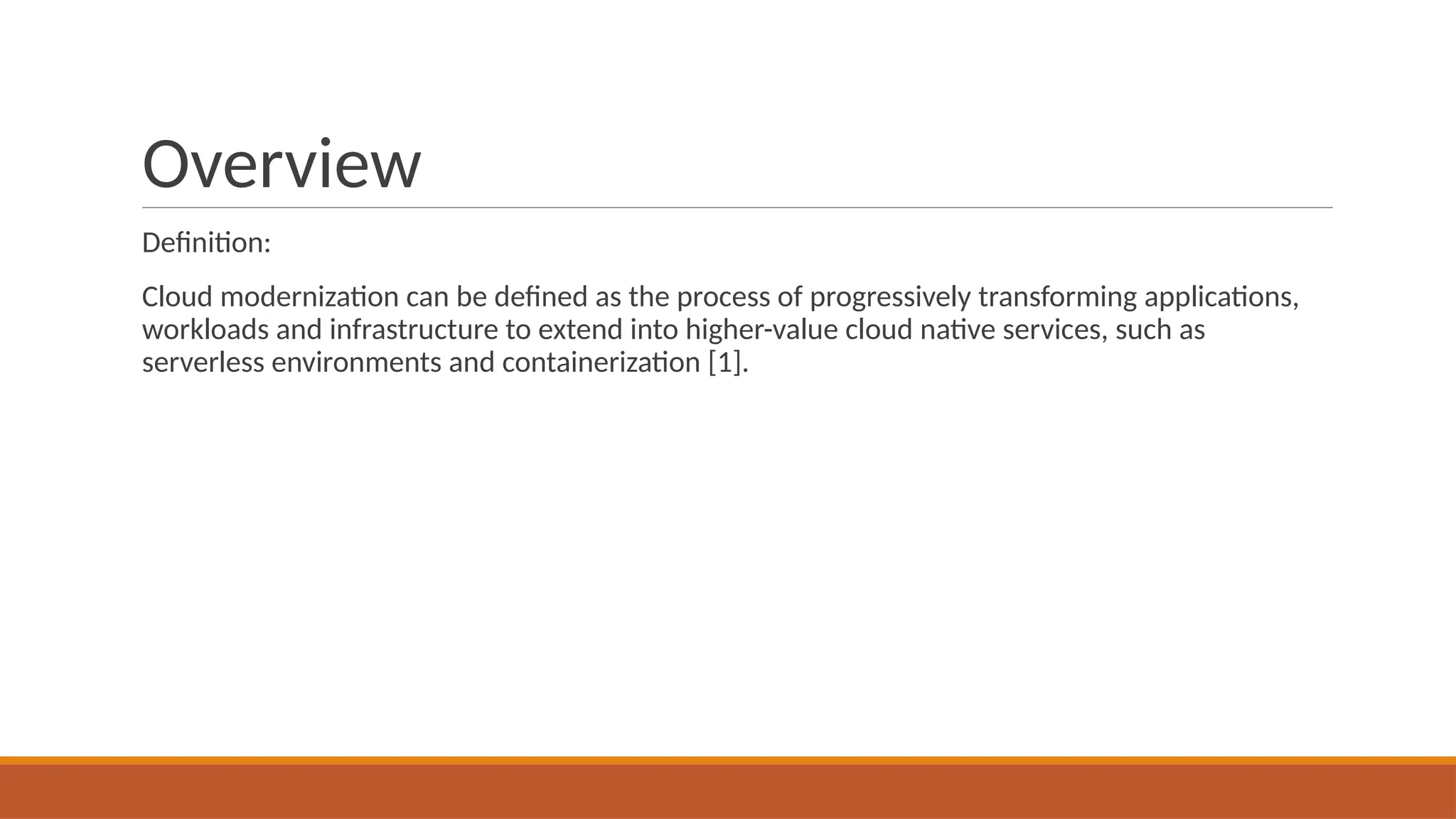 Cloud Modernization for the Future Enterprise | PPTX