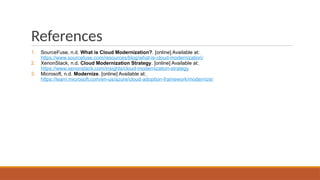 Cloud Modernization for the Future Enterprise | PPTX