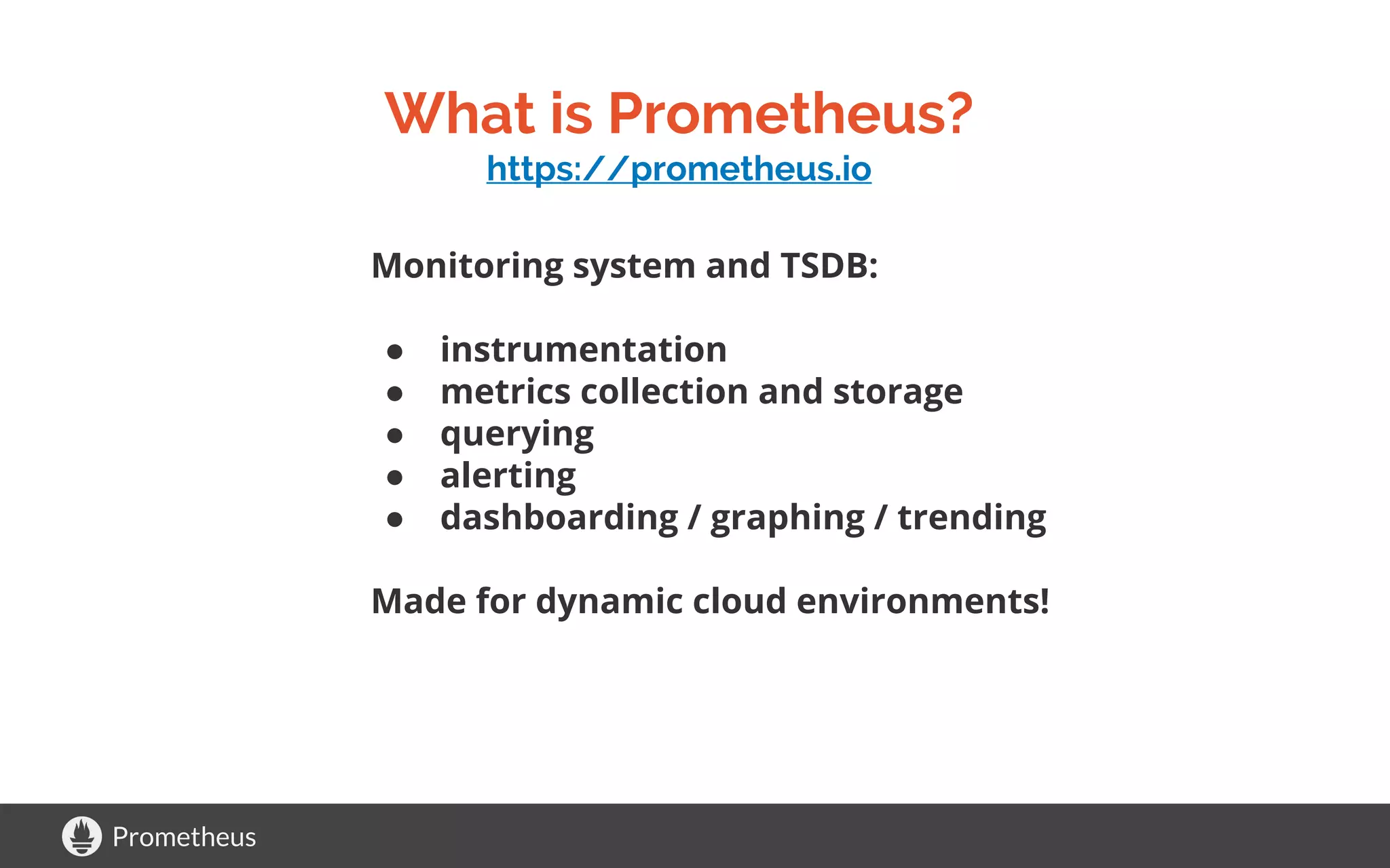 Cloud Monitoring With Prometheus Ppt
