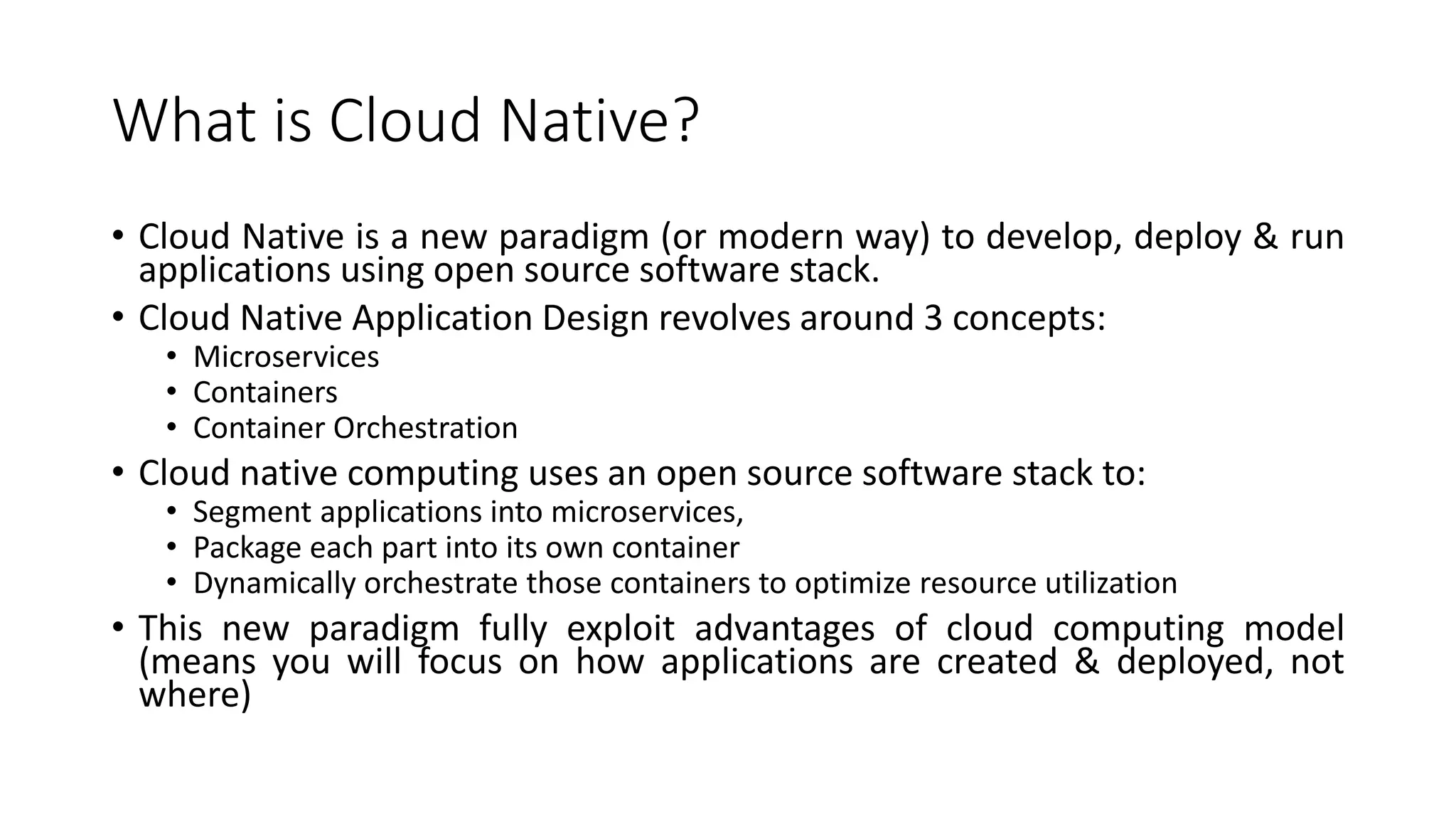 Intro - Cloud Native | PDF