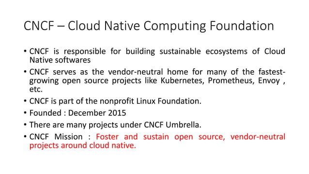 Intro - Cloud Native | PPT