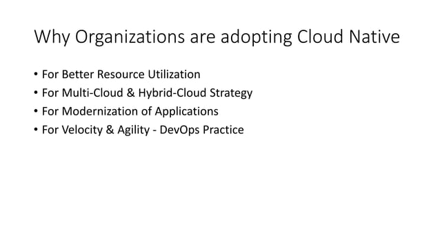 Intro - Cloud Native | PPT