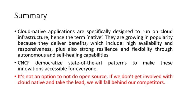 Intro - Cloud Native | PPT