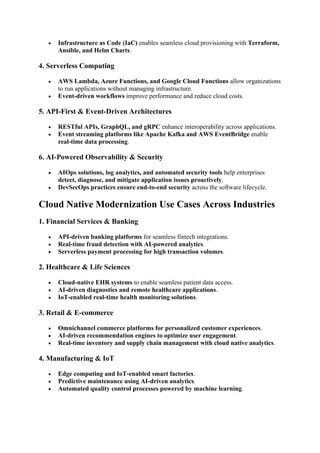 Unlock Business Agility with Cloud Native Application Modernization | PDF