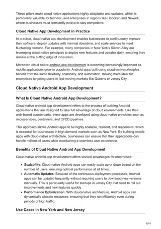 Cloud Native Applications Unlocking Innovation and Growth | PDF