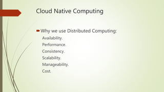 Cloud native computing | PPTX