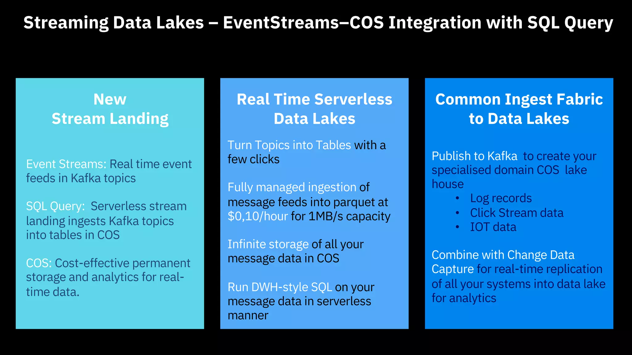 IBM Cloud Native Day April 2021: Serverless Data Lake | PPT