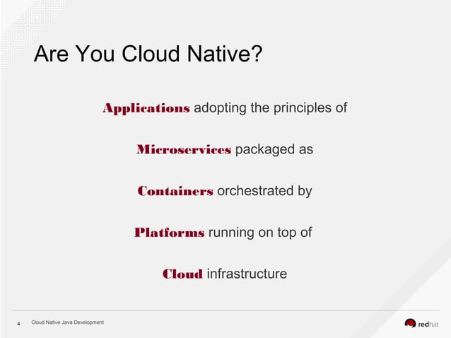 Cloud Native Java Development Patterns | PPT