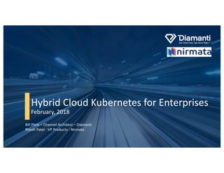 Microservices and Cloud Native Apps Meetup with Diamanti and Nirmata | PPT