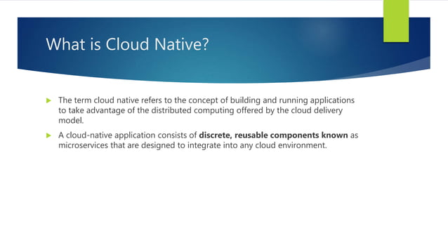Cloud Native Migration Steps | PPTX | Cloud Computing | Internet