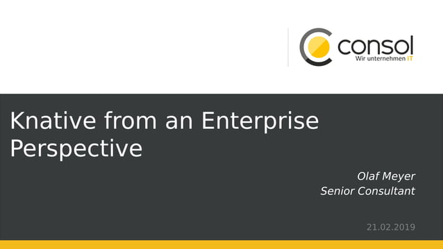 Knative from an Enterprise Perspective | PDF