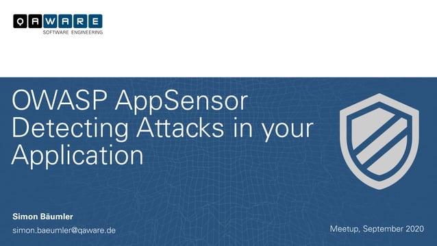 OWASP AppSensor: Detecting Attacks in your Application | PDF