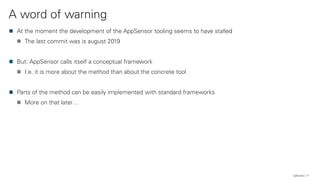 OWASP AppSensor: Detecting Attacks in your Application | PDF