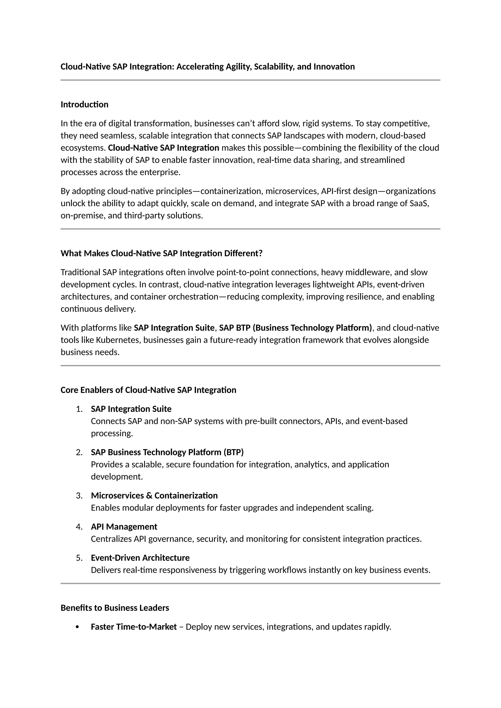 Cloud natives SAP drives business growth | DOCX